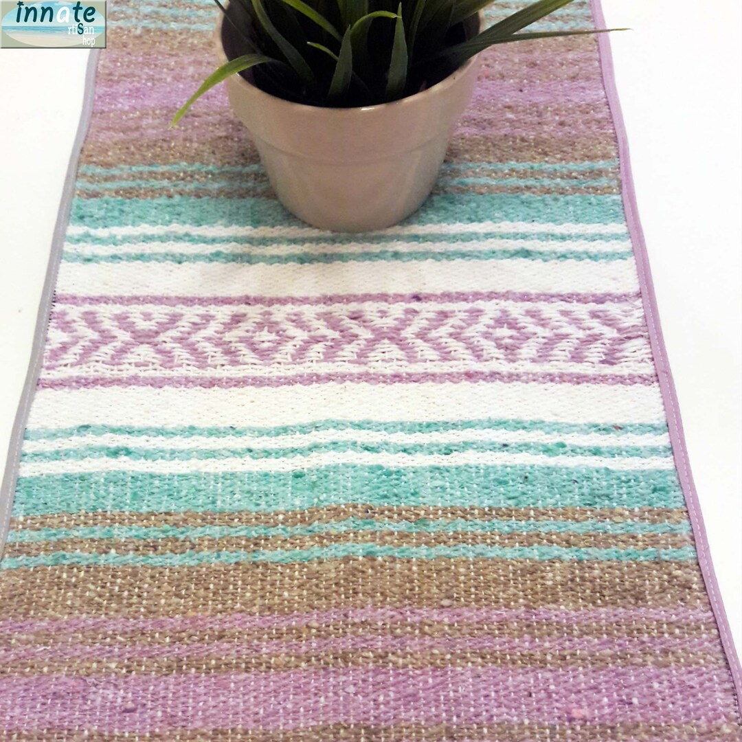 Mexican Pastels Rustic 6ft Runners,boho Table Runner,mexican Blanket ...
