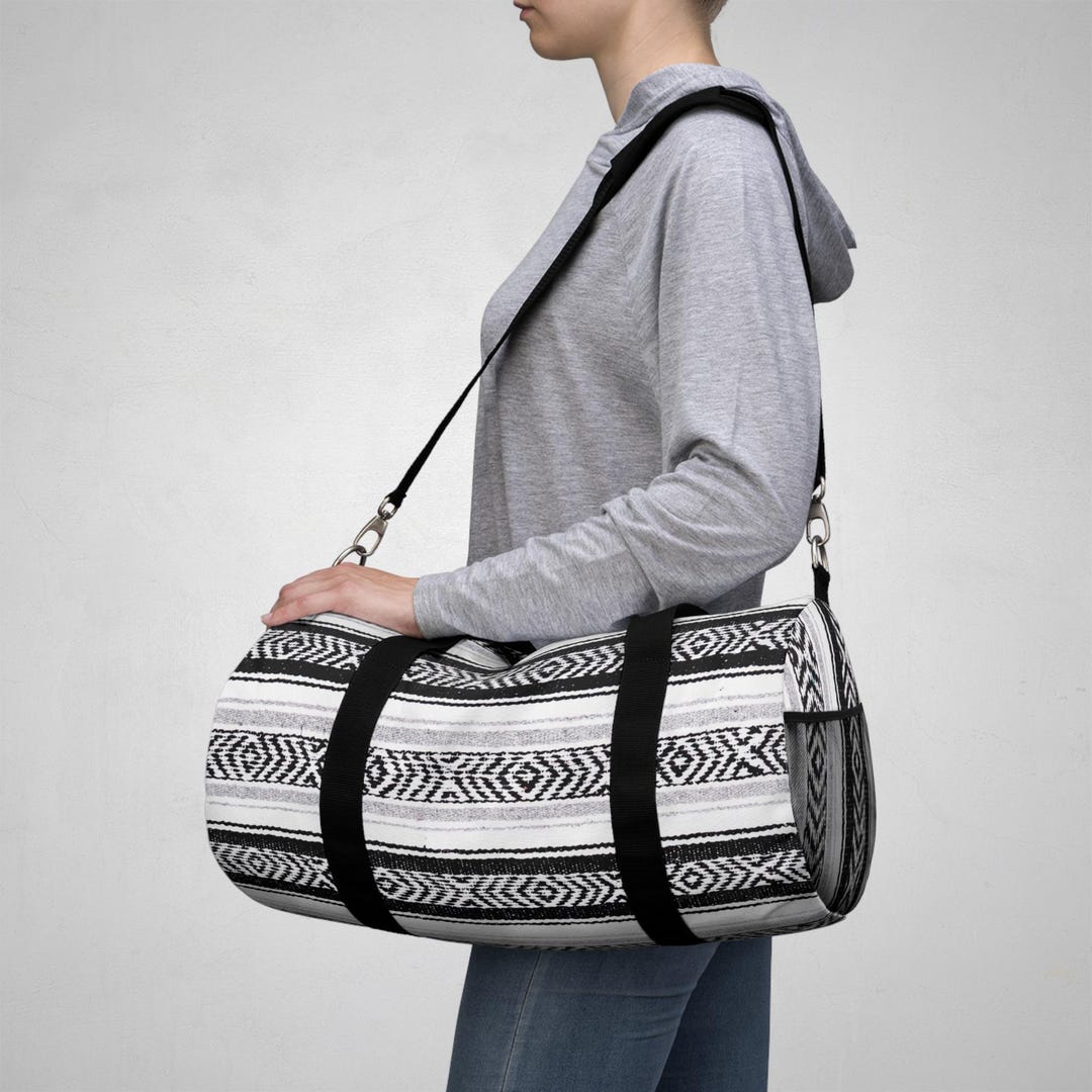 Surfer Vibe, Baja Blanket Print, Festival Duffel Bag, Gym ...