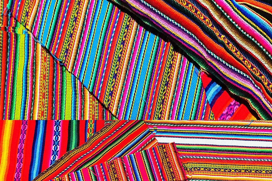 Fat Quarters, Aguayo Fabric, Andean Fabric, South America, Cuzco, Inca ...