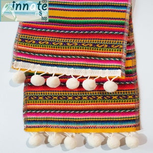 Graduation Andean Stoles, Pompom Edges, Authentic Aguayo, Perú, Bolivia ...