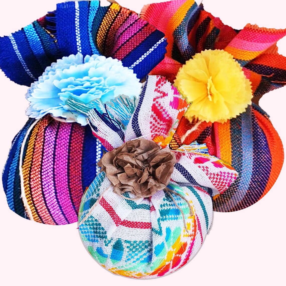 Cambaya Fabric Squares: Mexican Woven Patchwork, 10"x10" (10 Piece Pack ...