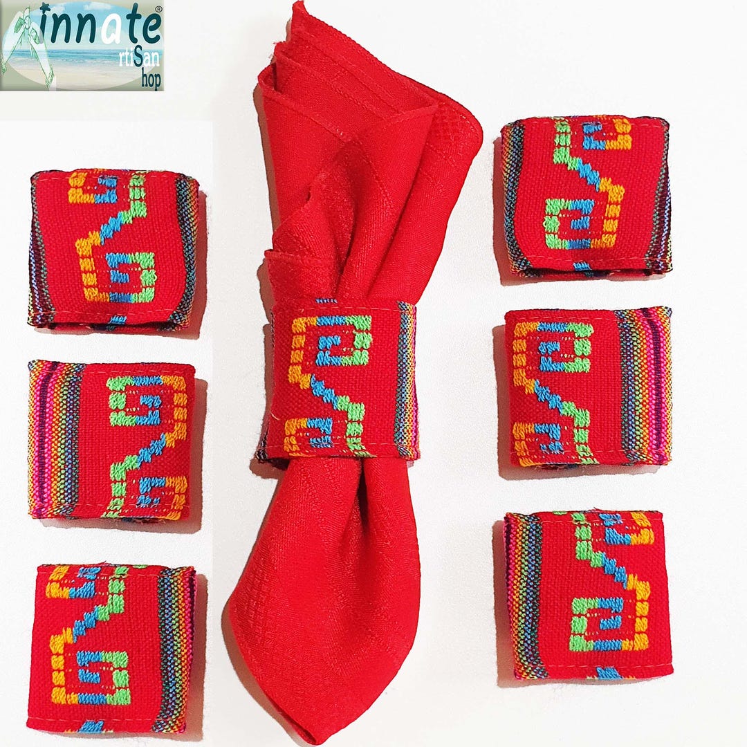 Mexican Napkin Rings,hispanic, Woven, Embroidered - Etsy