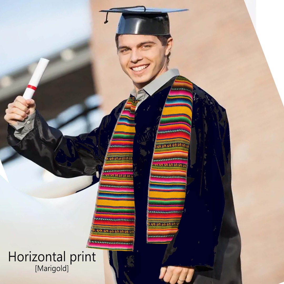 Andean Aguayo Graduation Stole: Ethnic Print Peruvian Scarf - Etsy