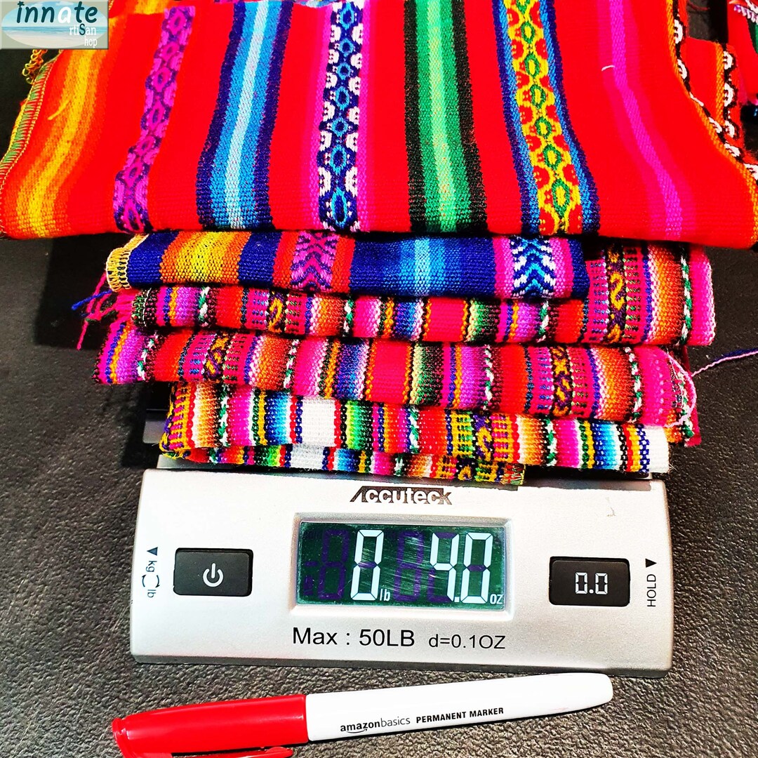 Remnants Andean Fabrics, by Weight, Aguayo, Trims, Fabric Remnant ...