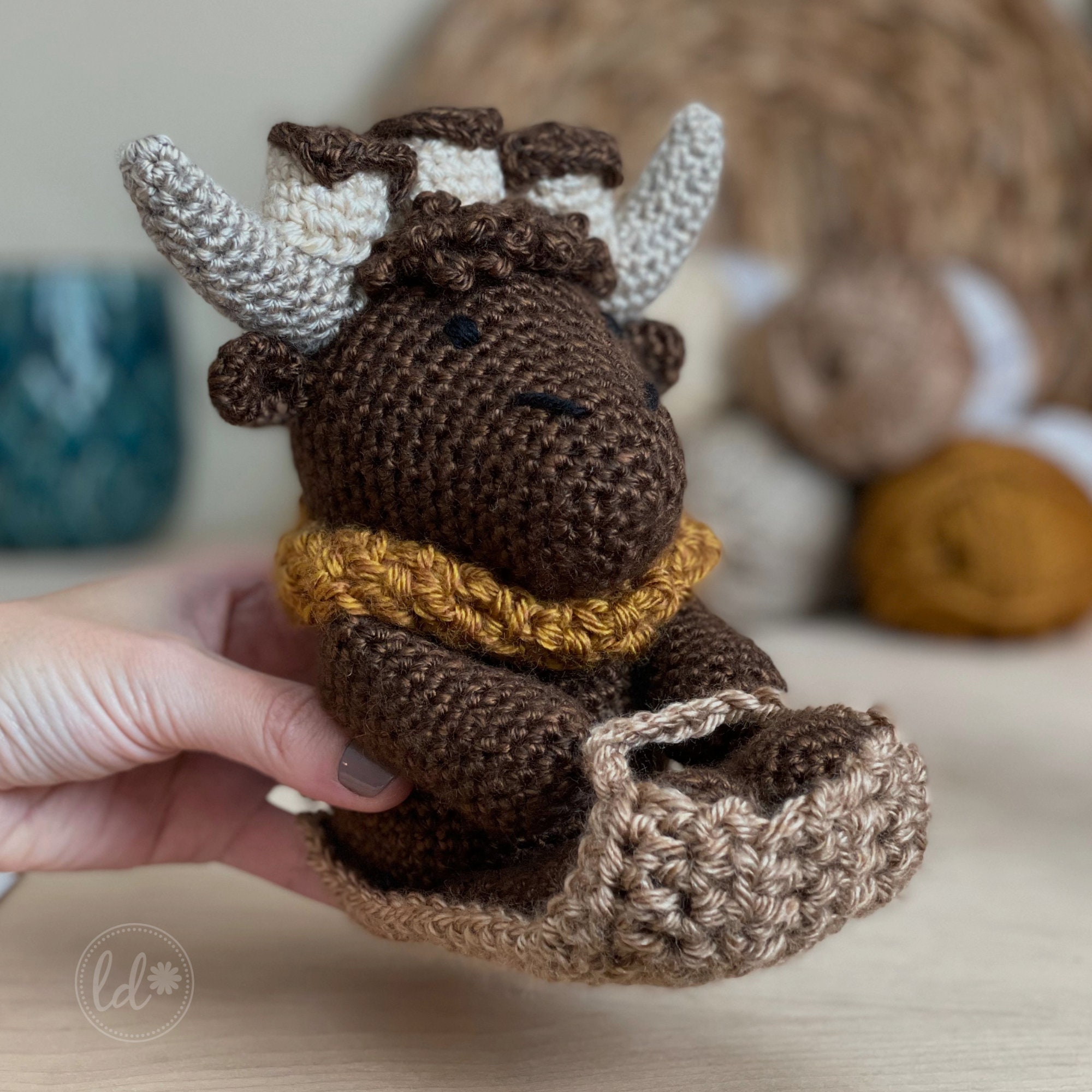 Bison Crochet Pattern | Amigurumi Buffalo Stuffed Animal (PDF Pattern ...