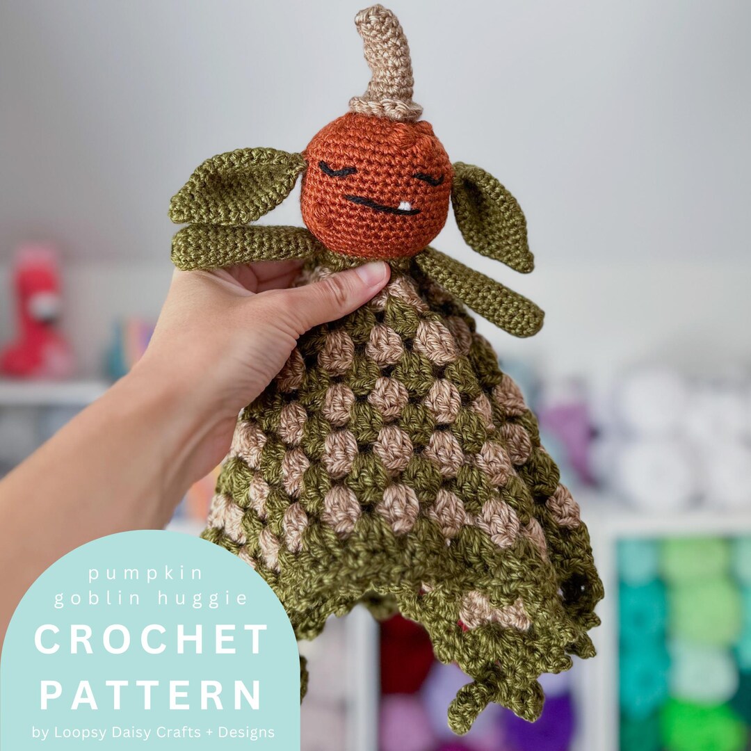 Pumpkin Goblin Crochet Pattern: Halloween Amigurumi Lovey (PDF Pattern ...