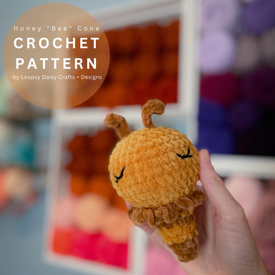 Crochet Bee Plush Pattern | Bee Ice Cream Amigurumi Pattern | How to ...