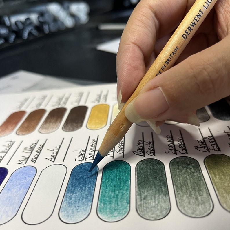 Color Chart to Fill Out Empty Swatch Chart - Etsy