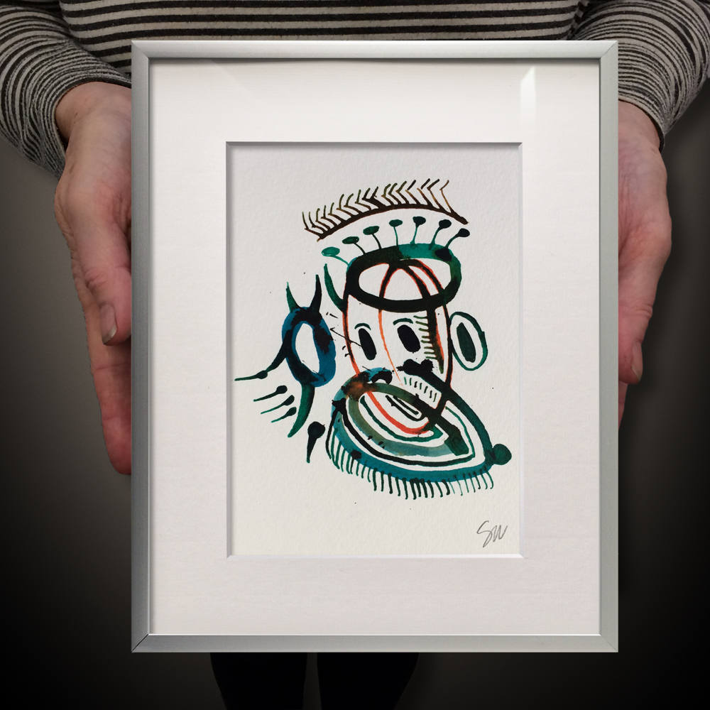 Double Bubble, Watercolor, Pen & Ink Drawing - Etsy