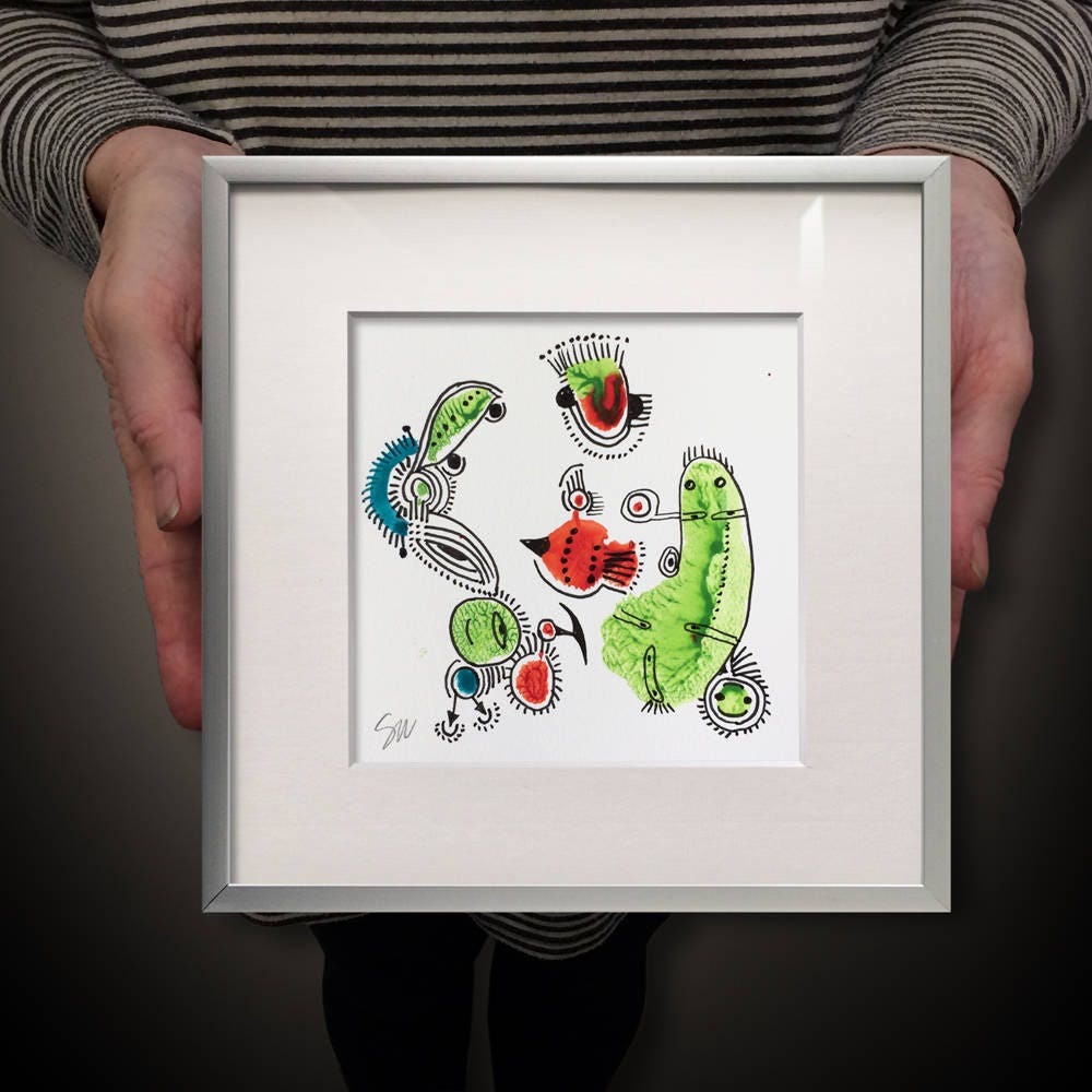 Pick-a-dilly Watercolor Pen & Ink - Etsy