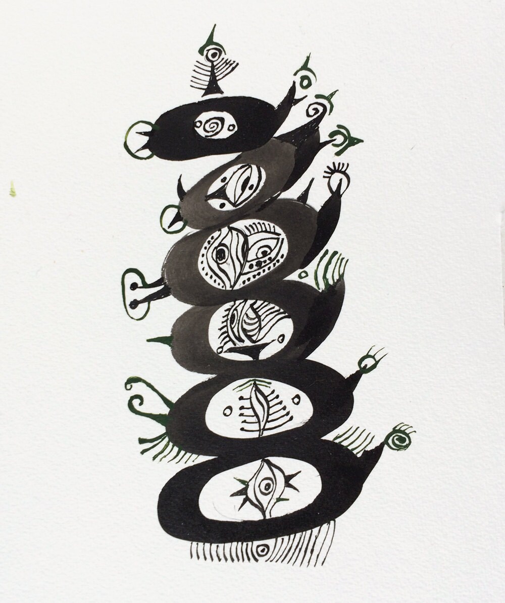 Teapot Scandal, Pen & Ink Drawing - Etsy