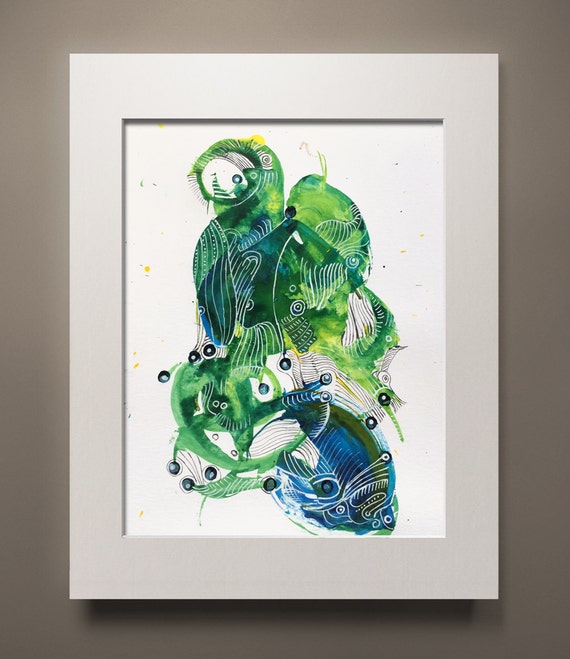 Silk Road Watercolor Pen & Ink Drawing | Etsy