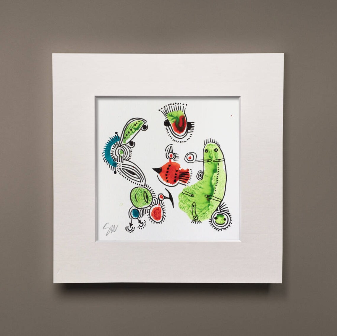 Pick-a-dilly Watercolor Pen & Ink - Etsy