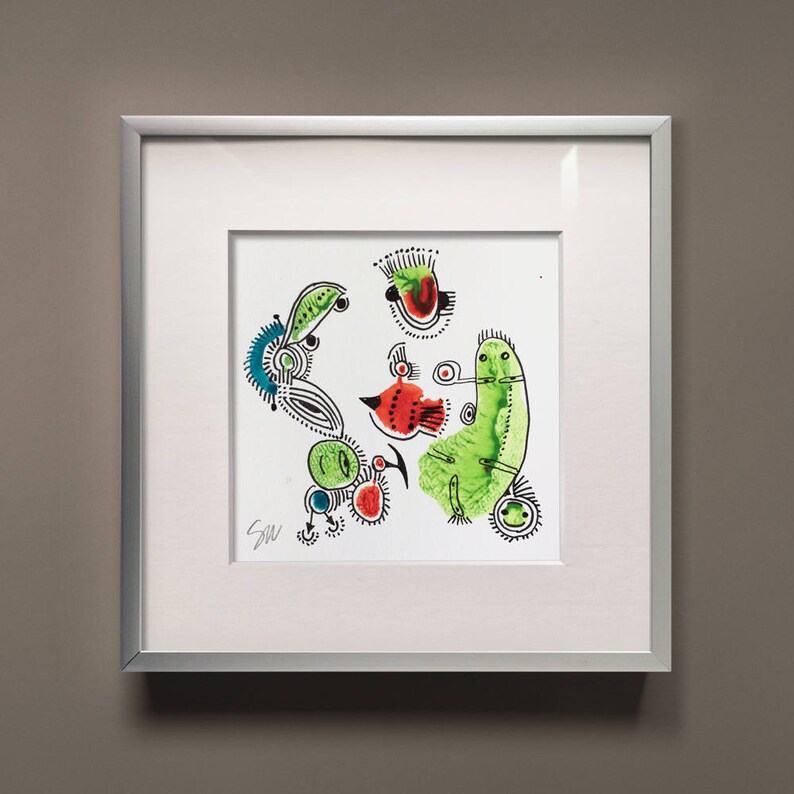 Pick-a-dilly Watercolor Pen & Ink - Etsy