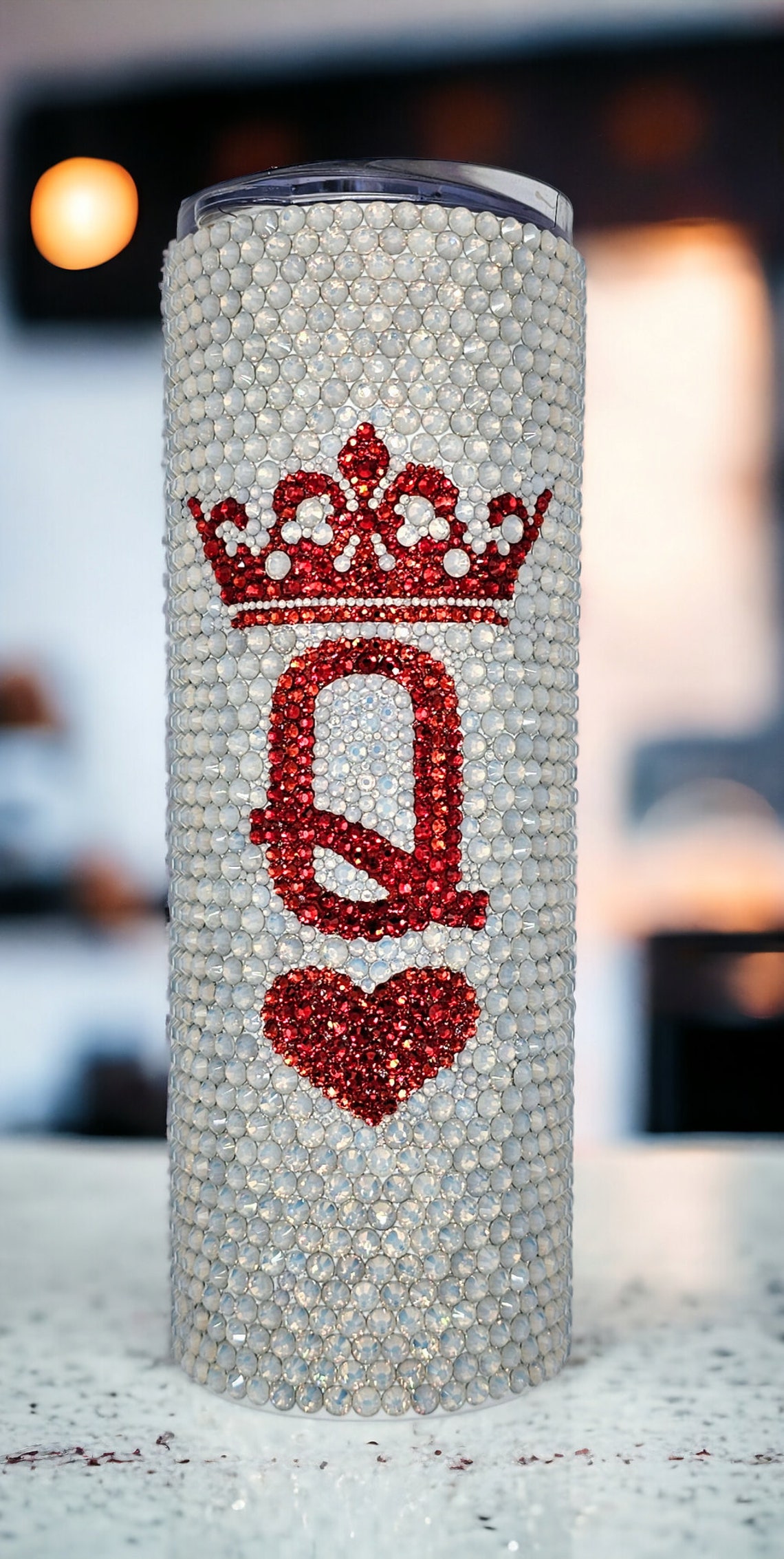 Queen Rhinestone Tumbler -bling Cup - Stainless Steel Handmade 20oz ...