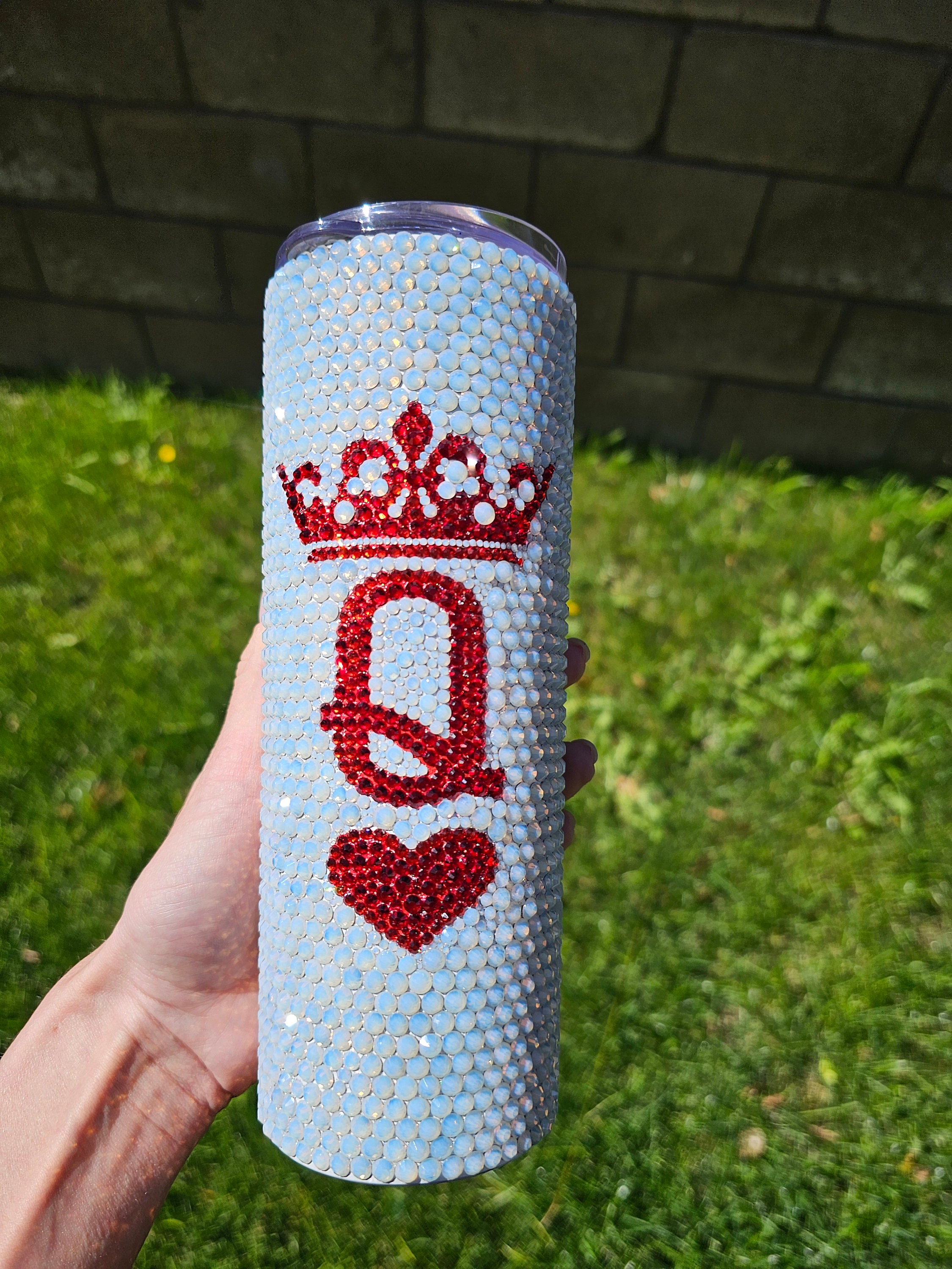 Queen Rhinestone Tumbler -bling Cup - Stainless Steel Handmade 20oz ...