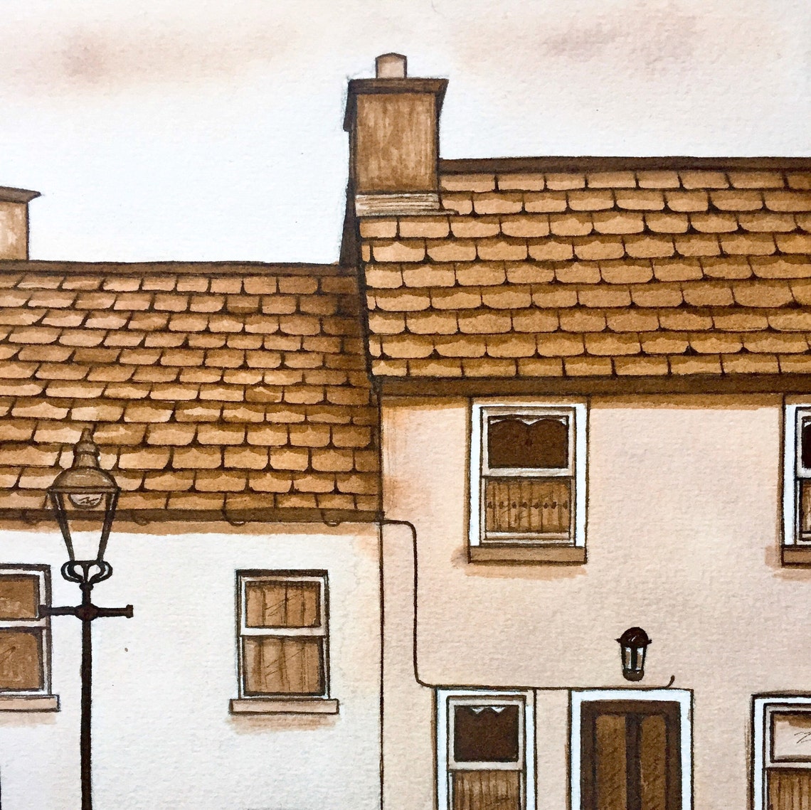 Original Illustraition Ink Illustration Dublin Ireland Monochrome ...