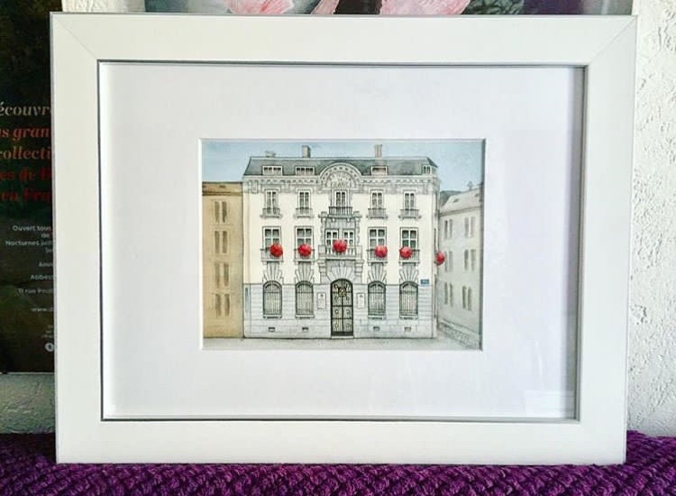 Custom Business Portrait, Watercolor Personalized Building Portrait ...