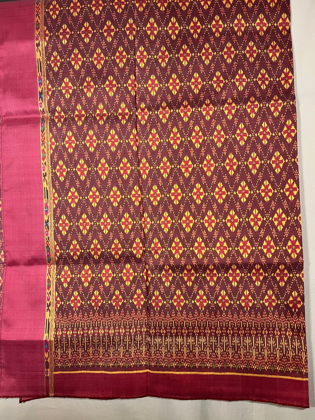 HSF 031, Silk Fabric, Handwoven Silk Fabric With Hand Dyed From ...