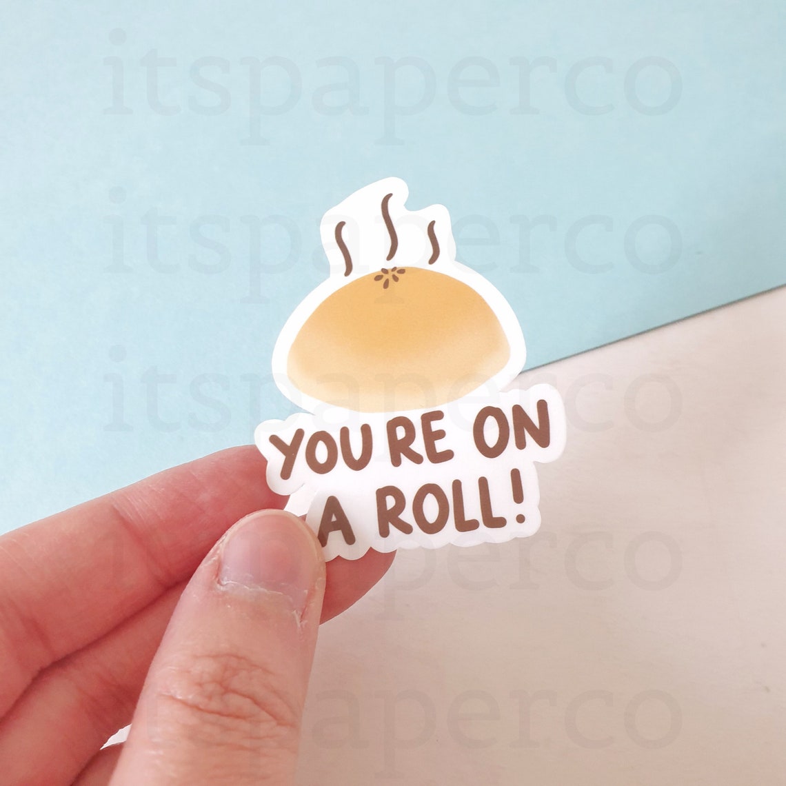 You're on A Roll Vinyl Sticker Laptop Sticker Bottle | Etsy