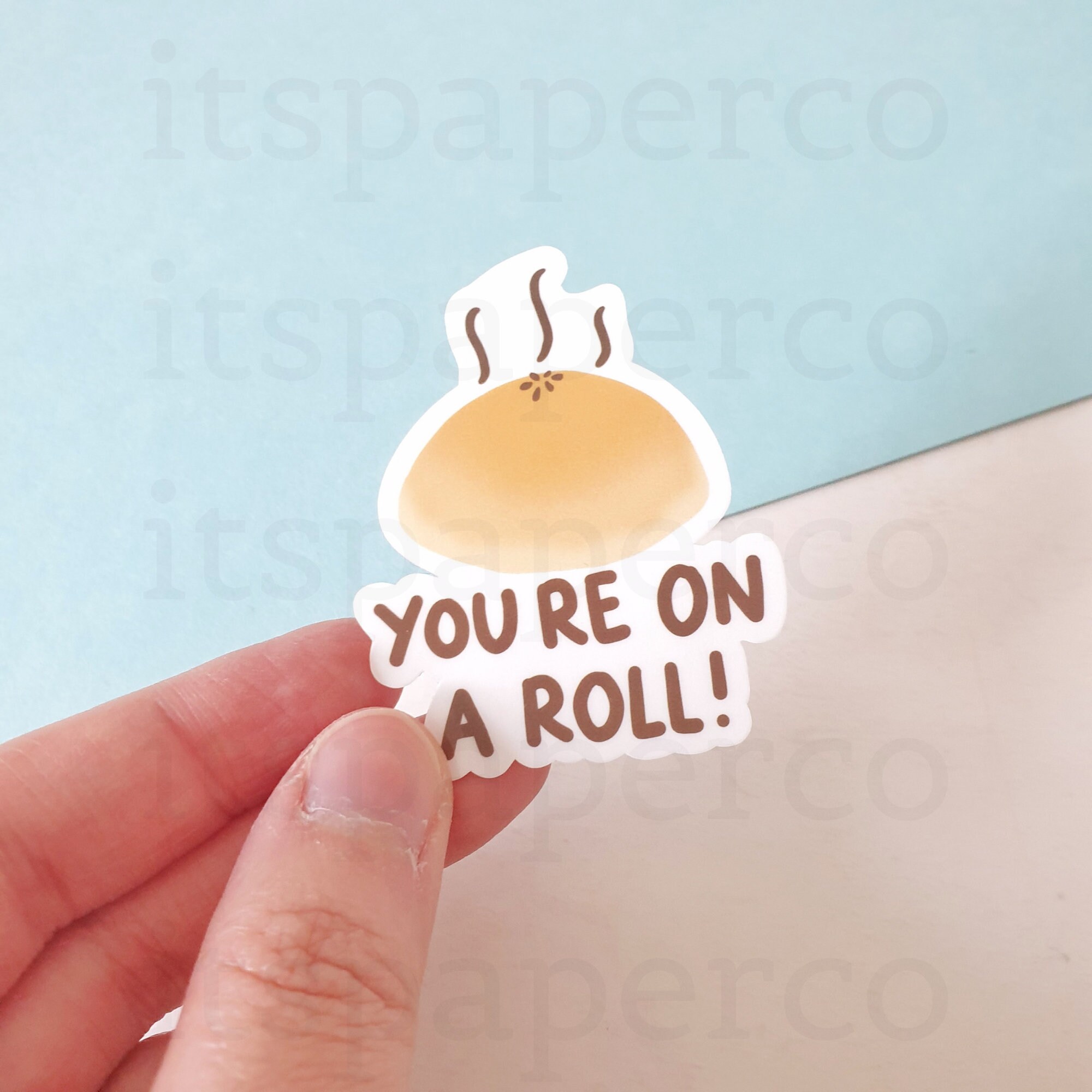 You're On A Roll Vinyl Sticker Laptop Sticker Bottle | Etsy