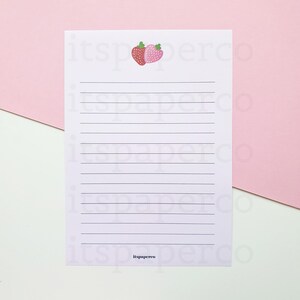 Strawberry Letter Writing Set Strawberry Writing Set, Letter Writing ...