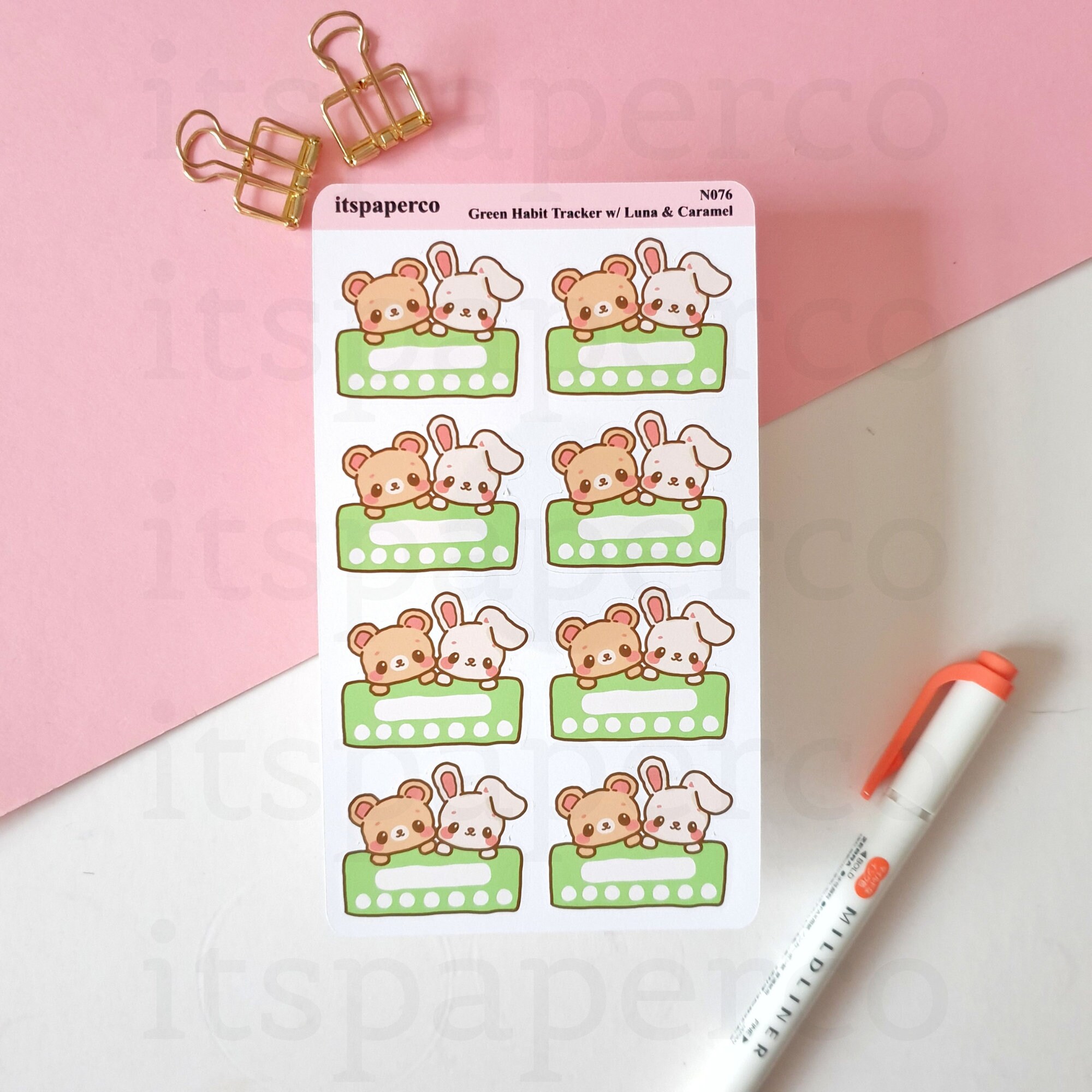 Cute Habit Tracker Sticker Sheet Planner Stickers Bullet | Etsy