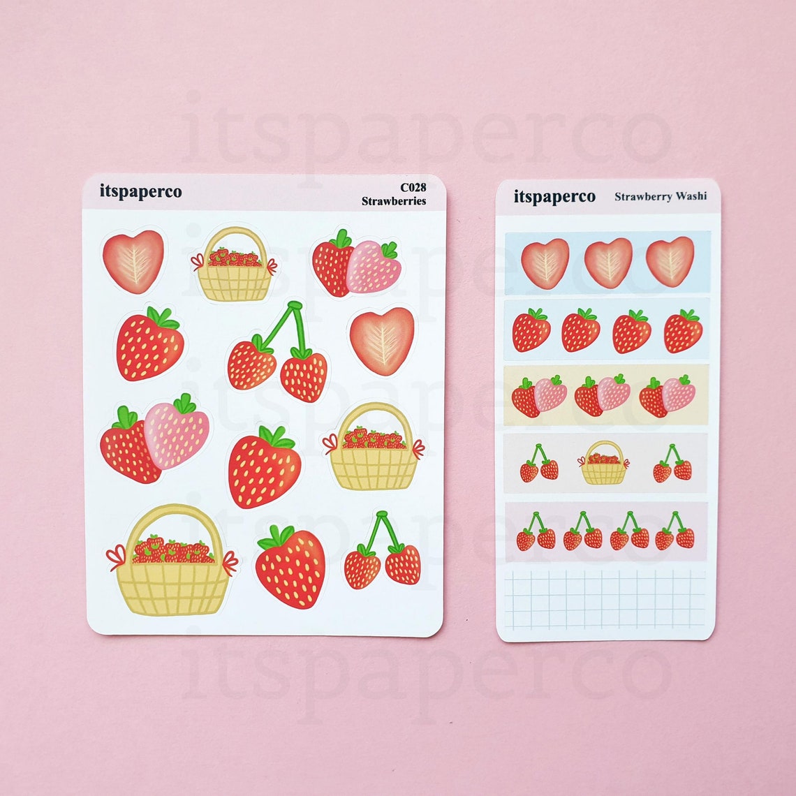 Strawberry Letter Writing Set Strawberry Writing Set Letter - Etsy