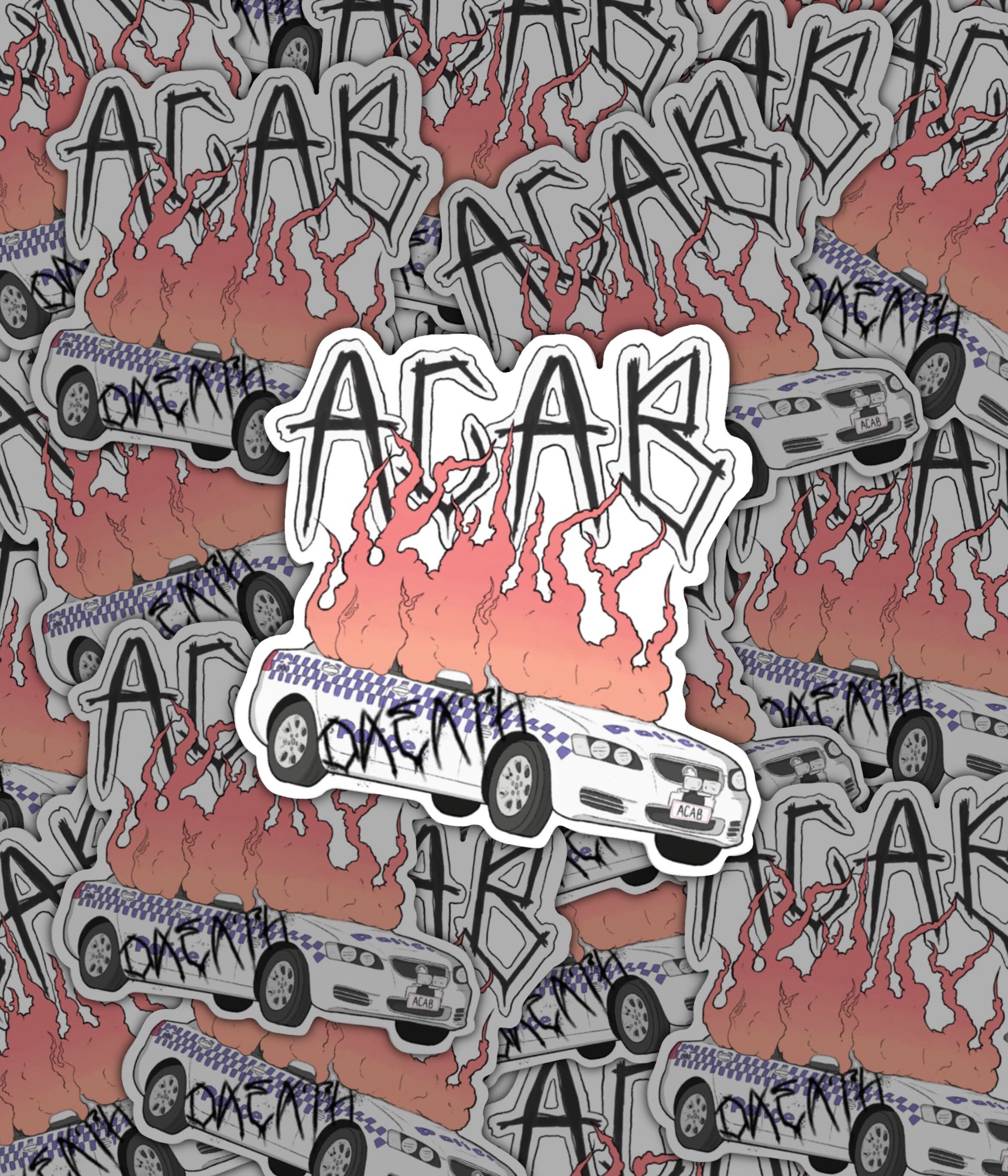 ACAB Vinyl Stickers | Etsy