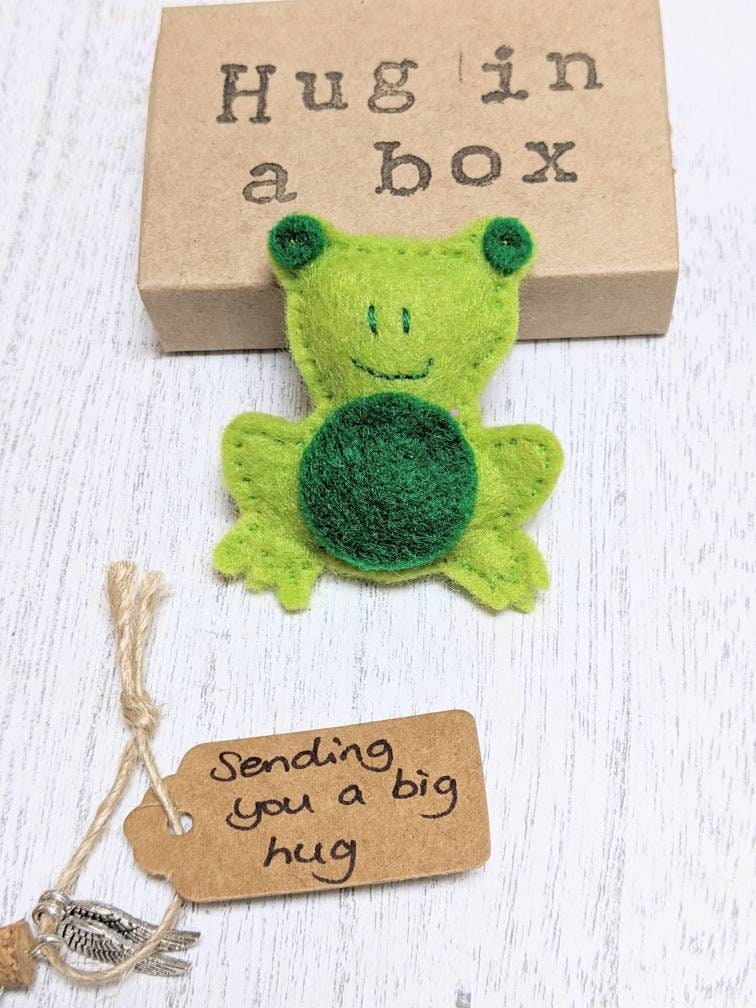 Frog Frog Gift Toad Hug in a Box Sending Love Positivity | Etsy