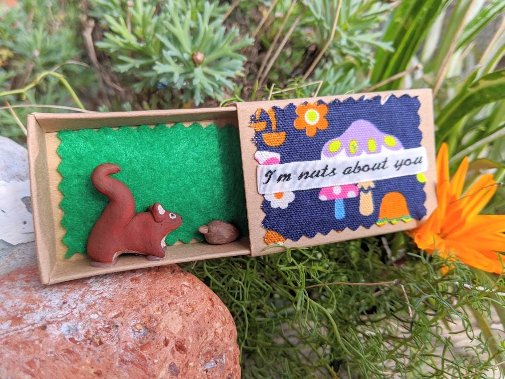 I'm nuts about you squirrel gift I love you valentines | Etsy