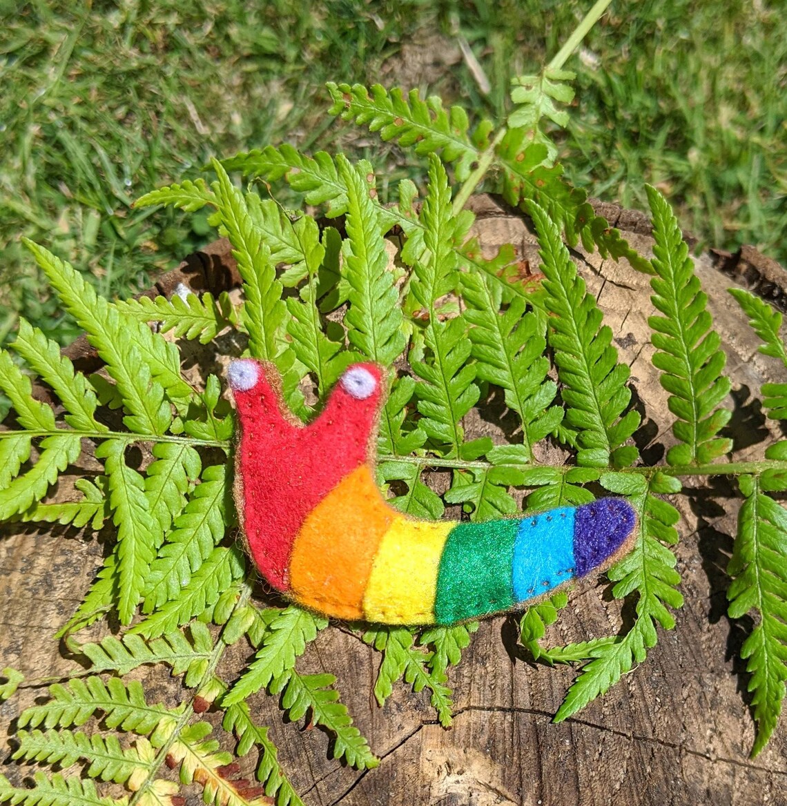Hug in a Box Sammy Slug Hug Felt Slug Rainbow Mental - Etsy UK