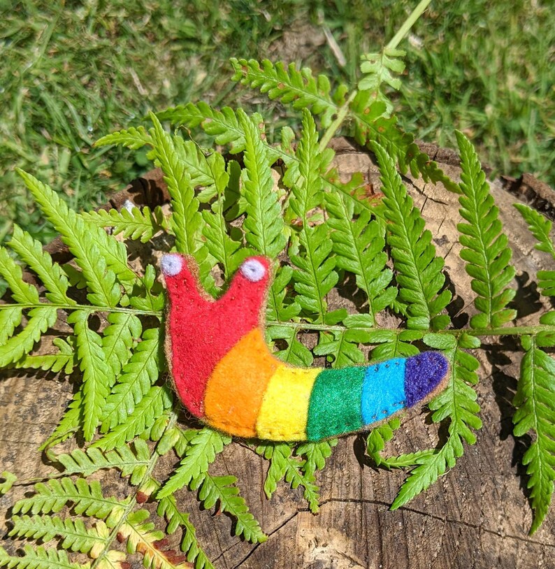 Hug in a Box Sammy Slug Hug Felt Slug Rainbow Mental - Etsy UK
