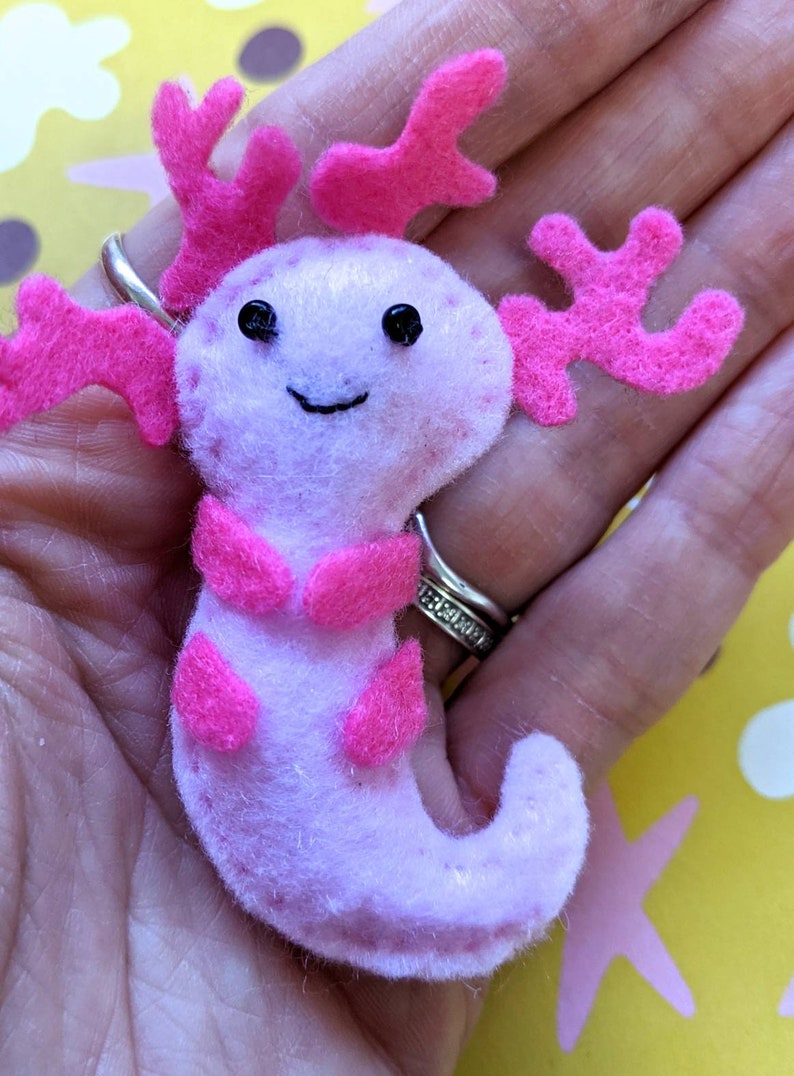 Axolotl Felt Axolotl I Love You Valentines Friendship | Etsy