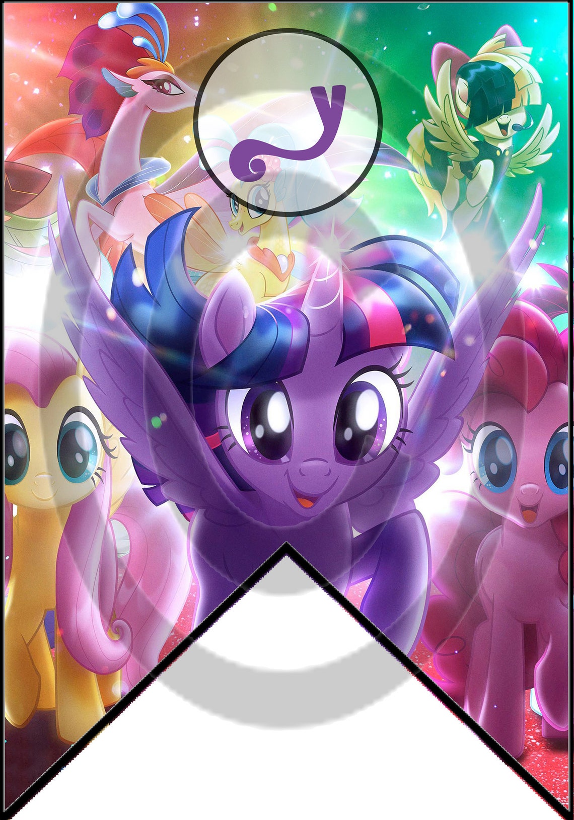 My Little Pony 38 Alphabet & Number Flag Banner Bunting | Etsy