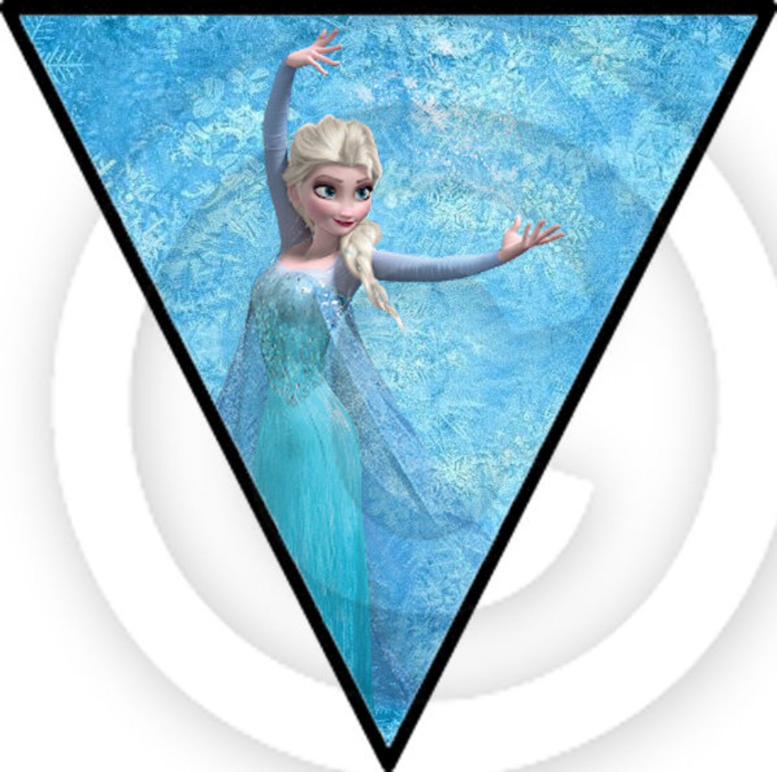 Disney Frozen Princess Elsa Character 11 Flag Banner Party | Etsy
