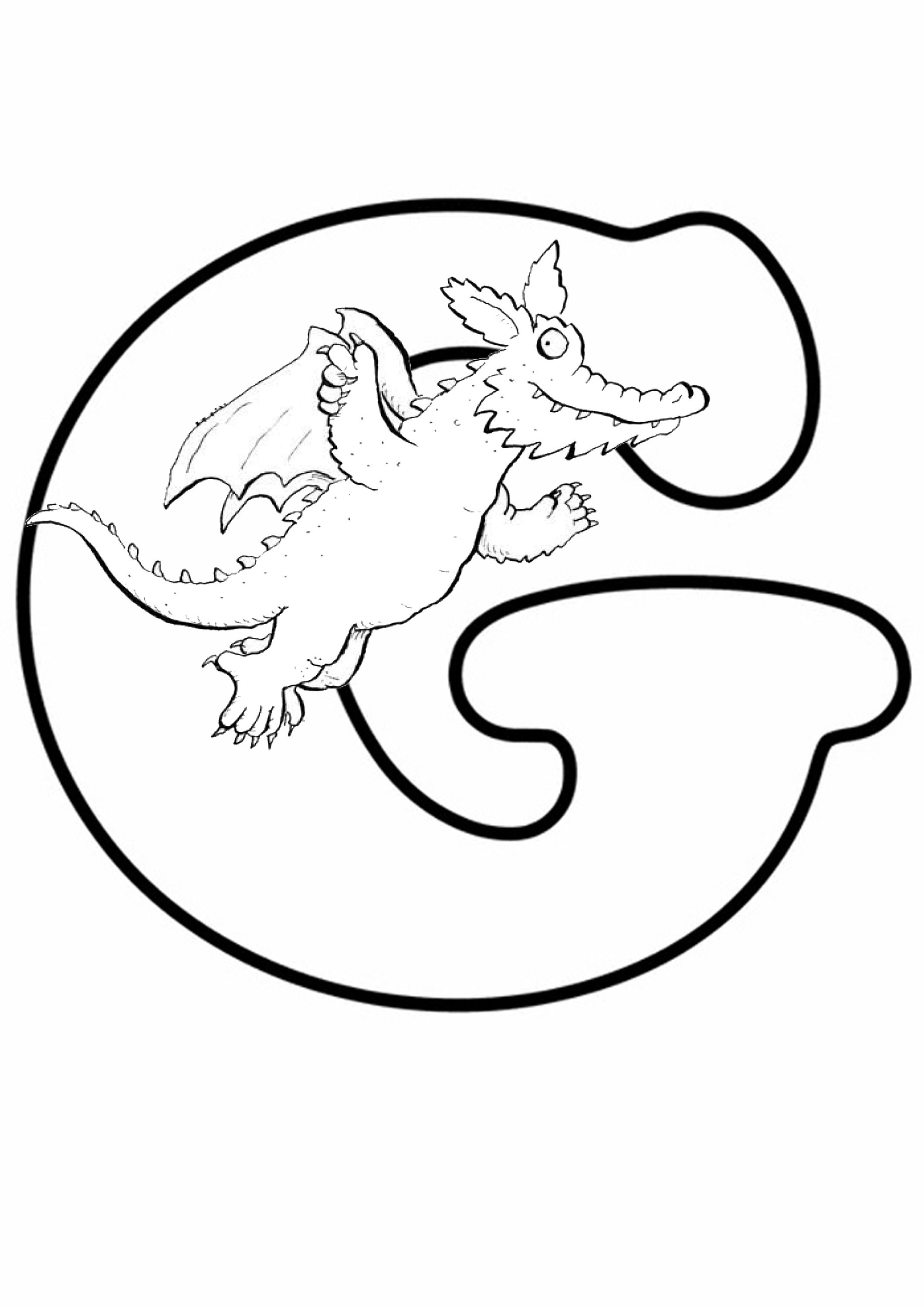 Zog The Dragon 37 páginas alfabeto y páginas para colorear | Etsy