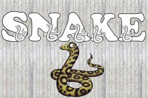 Gruffalo Snake 37 Page Alphabet And Number Colouring Pages | Etsy