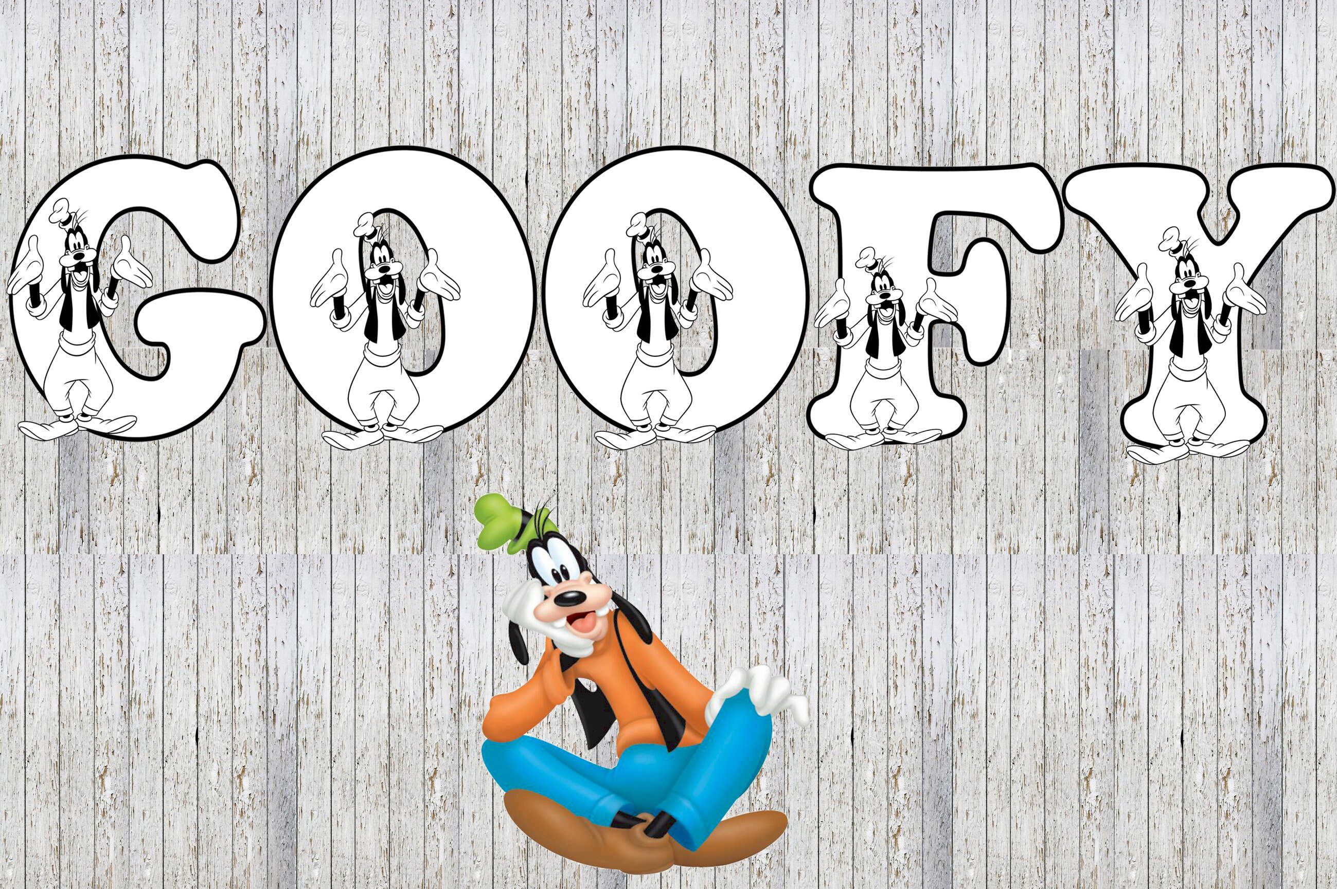 Goofy 37 Page Alphabet And Number Colouring Pages Ideal For | Etsy