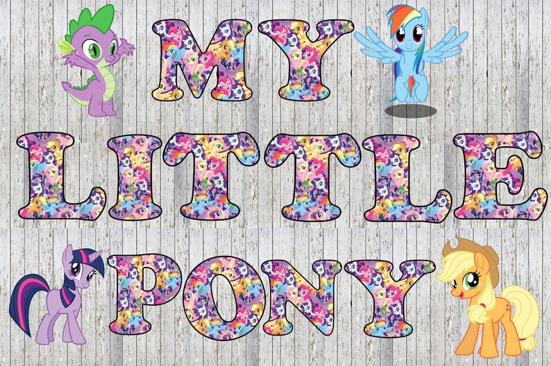 My Little Pony 37 Alphabet Images Party Event Babyshower | Etsy