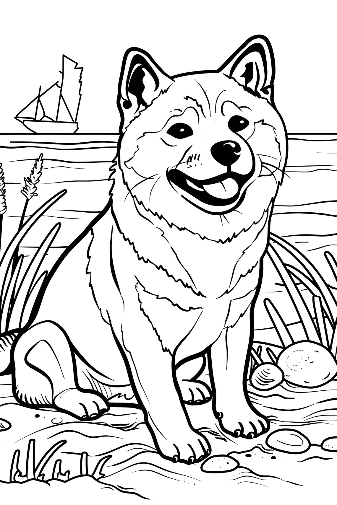 Shiba Inu Puppy Friends Coloring Book - Etsy