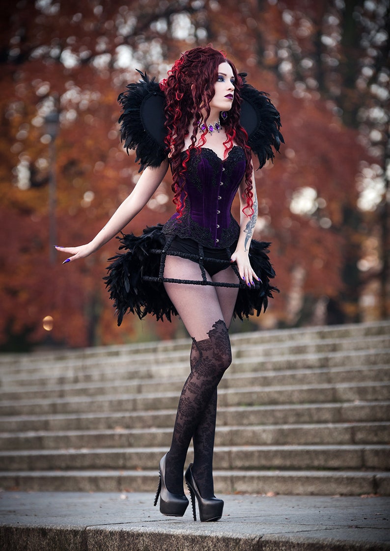 Daedra Model Burlesque Style Gothic Prints Posters Sexy Corset Etsy