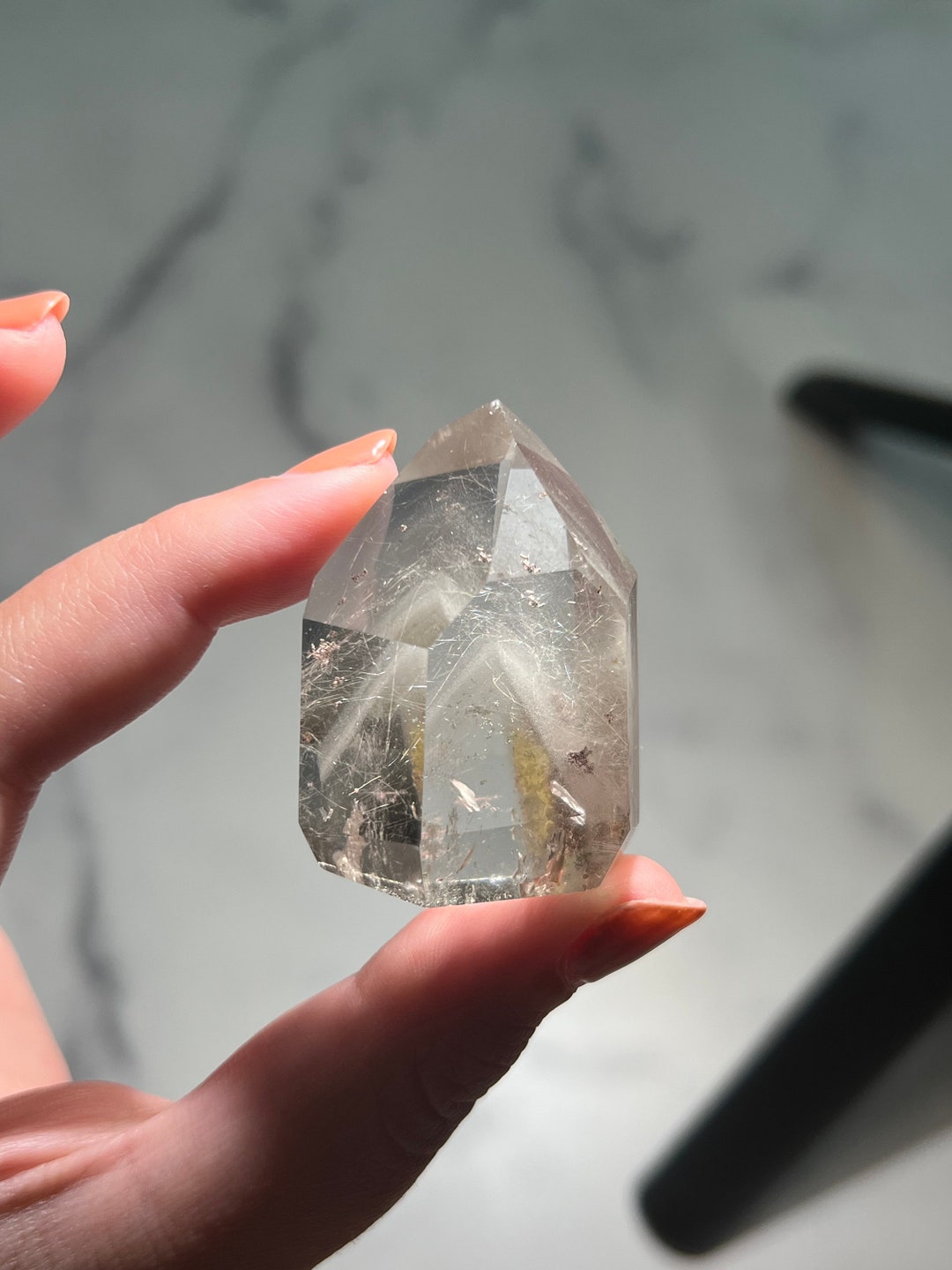 Unusual Extra High Grade Rutilated Quartz Polished Tower With Silky ...