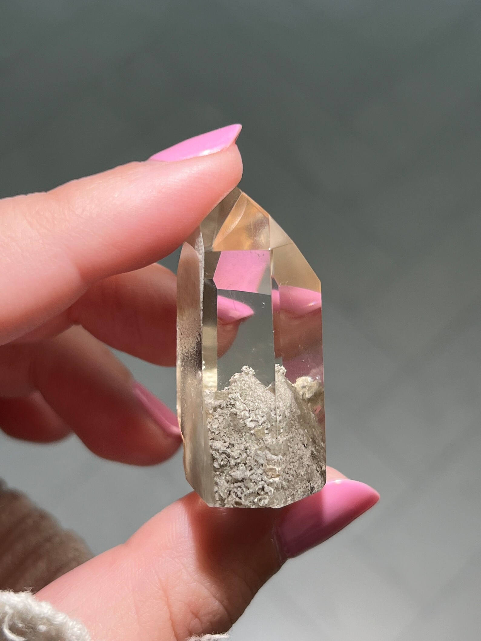 Extra High Grade Polished Phantom Quartz Crystal Mini Tower With Crisp ...