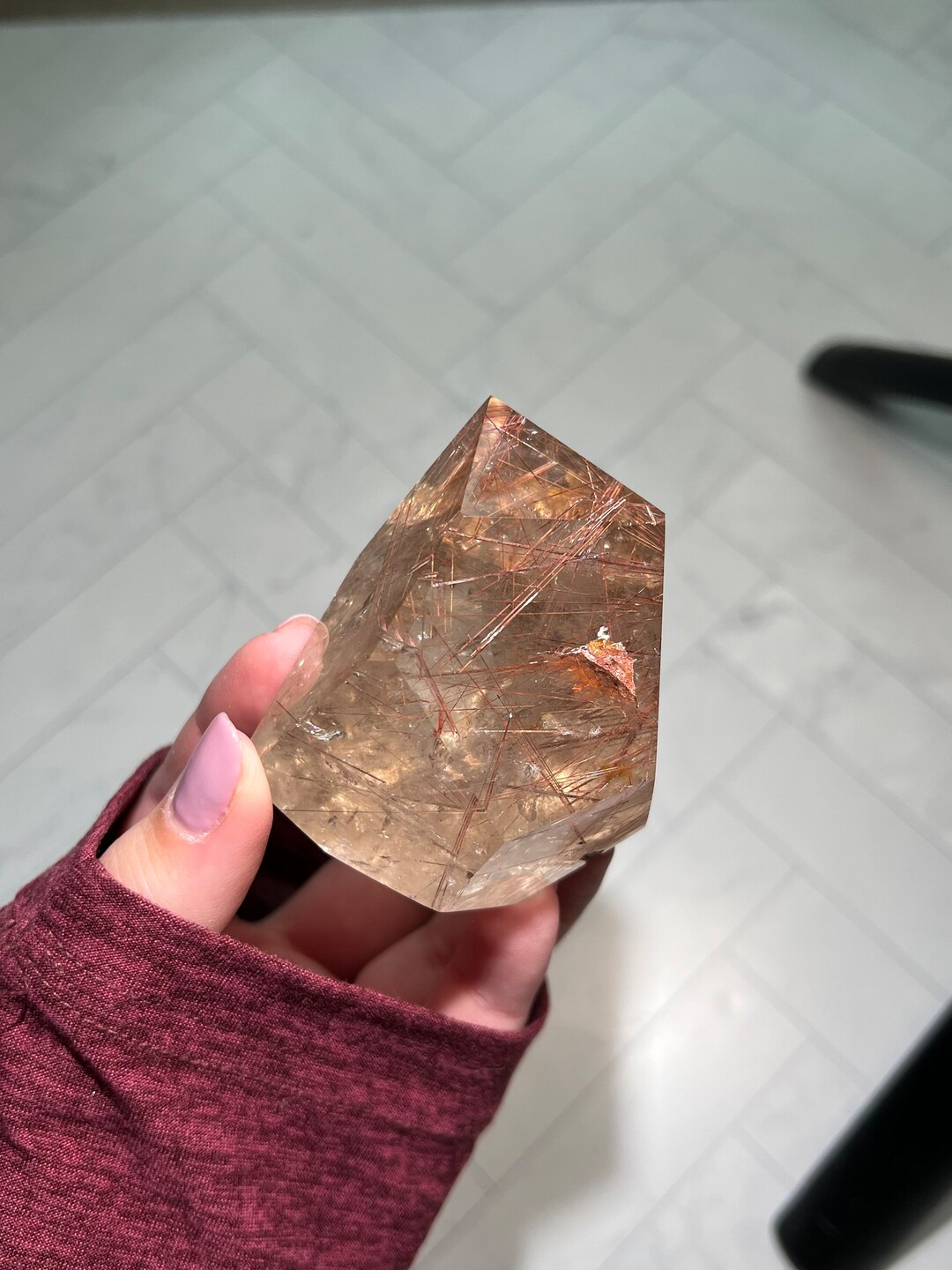 Chunky Unusual High Quality Rutilated Quartz Polished Freeform With ...