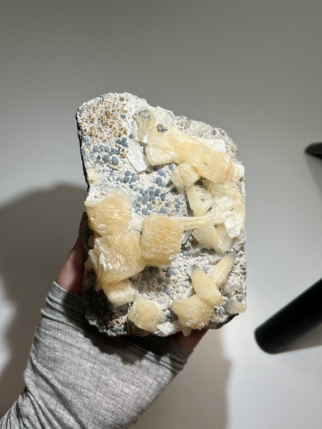 Bizarre Grey Bubbly Botryoidal Chalcedony Chunky Geode With Pale Peach ...