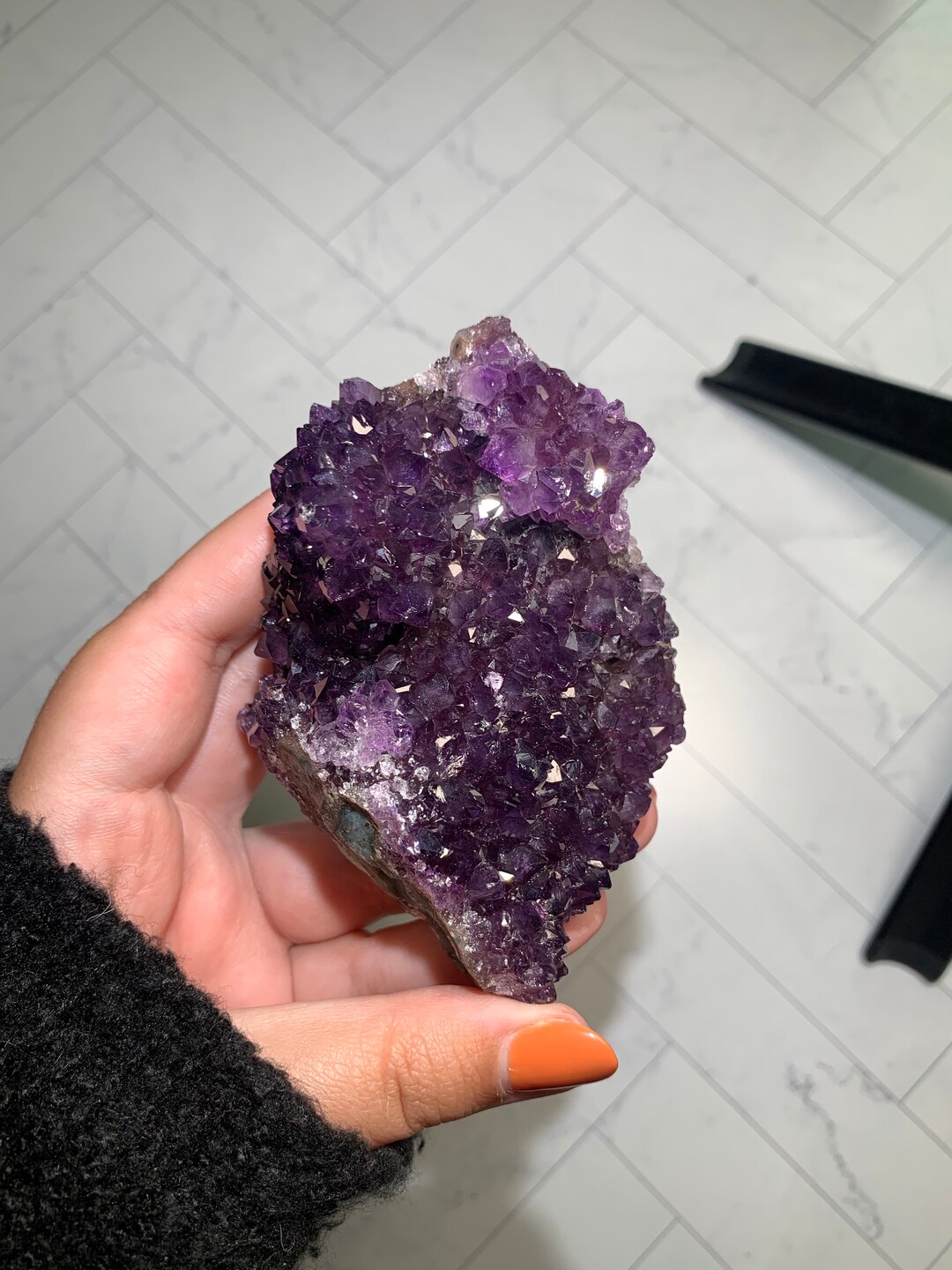 Vibrant Grape Jelly Purple Blobby Amethyst Stalactite Formation With ...