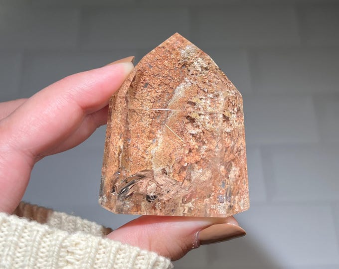 Pink Rutile on Stand - Etsy Canada