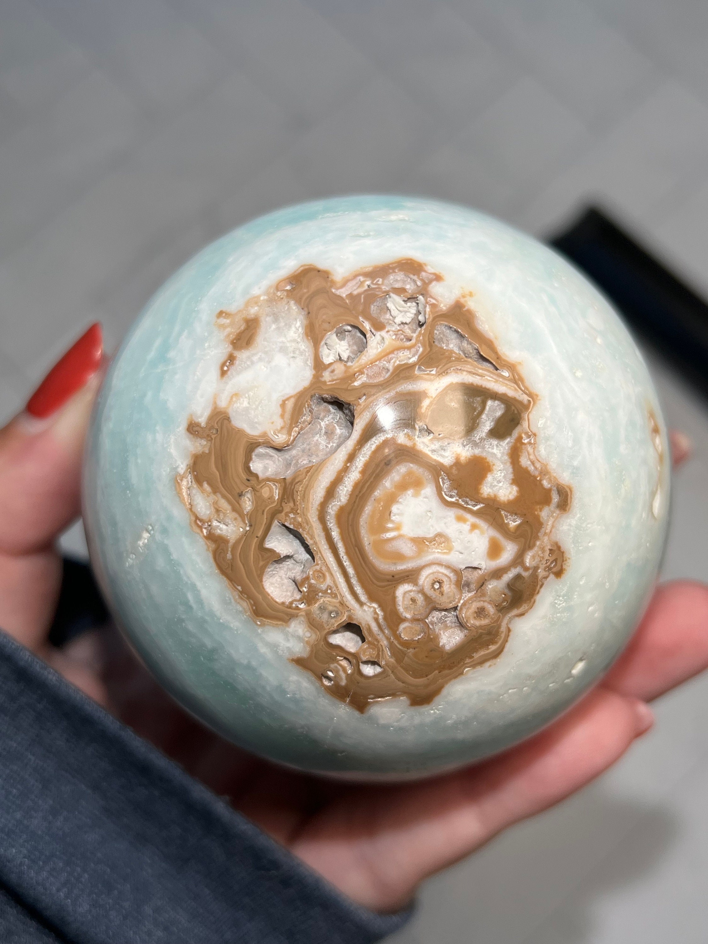 Large Beachy Shades of Light Aqua Blue Caribbean Calcite/aragonite ...