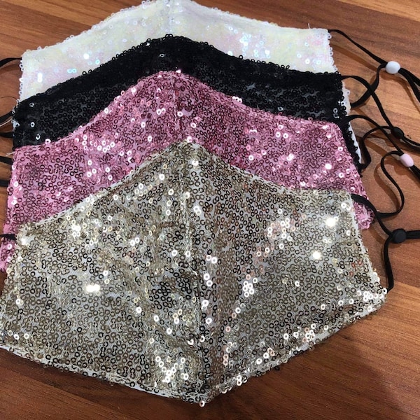Sequin Mask - Etsy